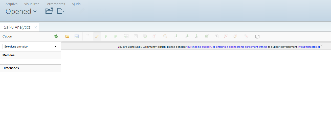 Como Remover a Mensagem "You are using Saiku Community Edition ...